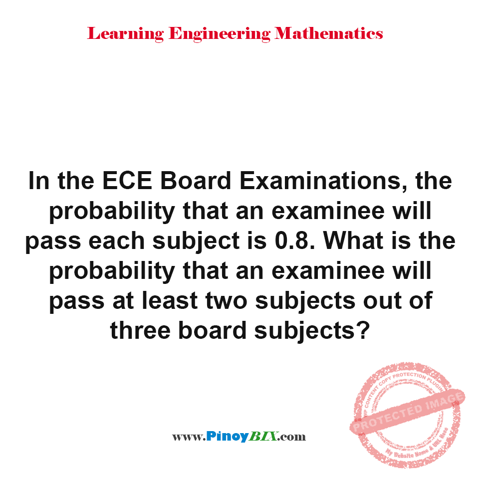 Solution What Is The Probability That An Examinee Will Pass Solution What Is The Probability That An Examinee Will Pass