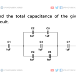 solution find the total capacitance of the given circuit