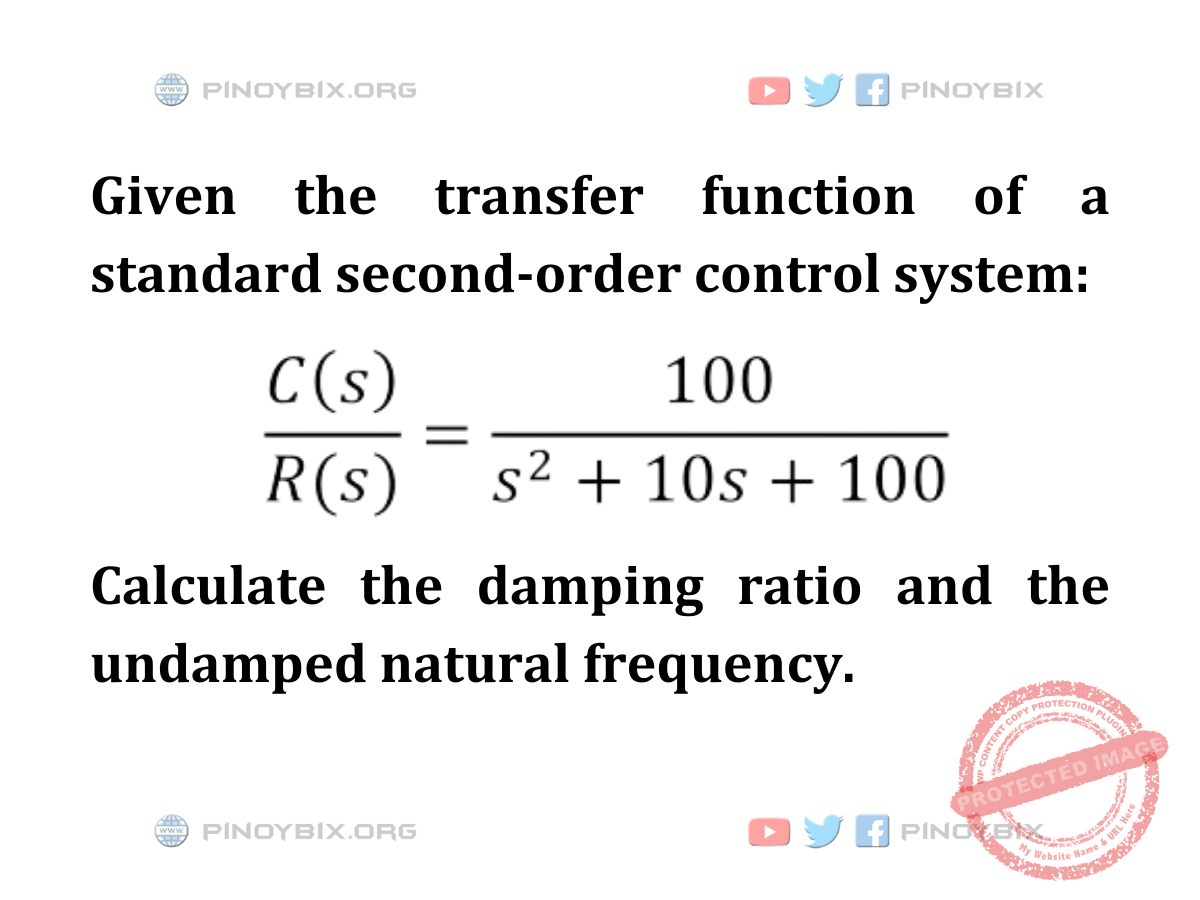 Natural Frequency Damping Ratio PrepFe Strange Question : R/FE_Exam